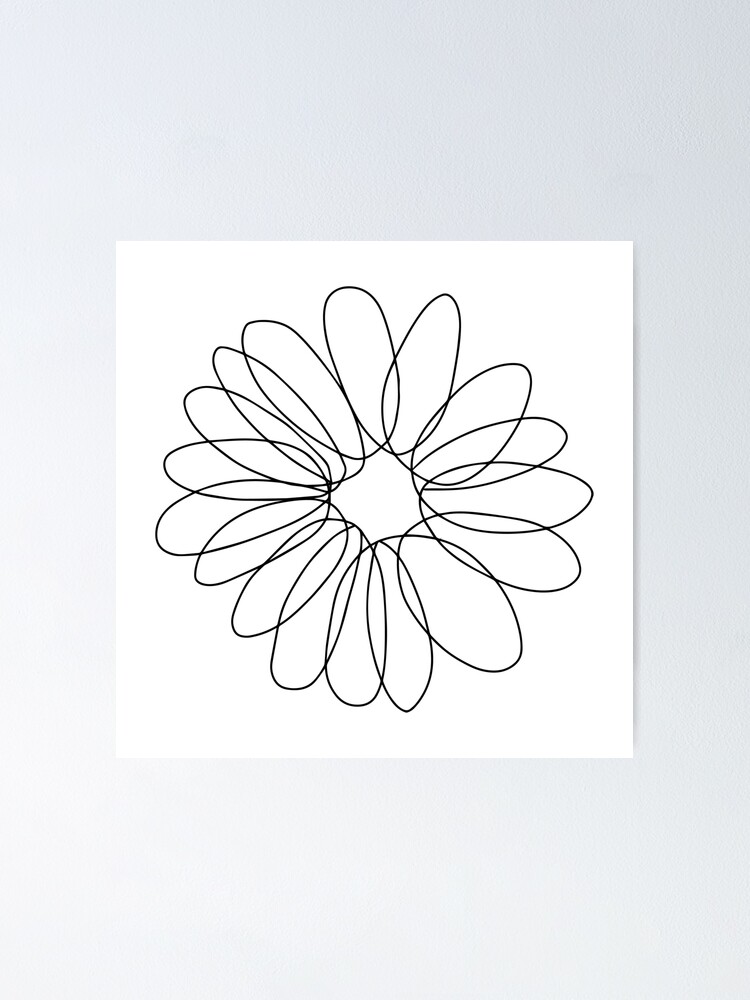 "DAISY FLOWER - Daisy One Line Art - Daisy Single Line Art" Poster for ...