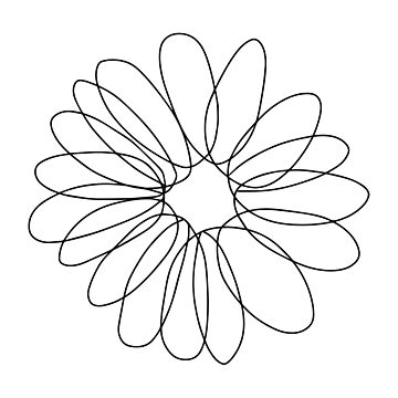 "DAISY FLOWER - Daisy One Line Art - Daisy Single Line Art" Sticker for ...