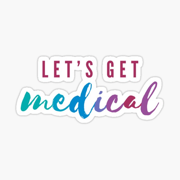 "Let's Get Medical | Funny Medicine Pun" Sticker by BoardGameMerch ...