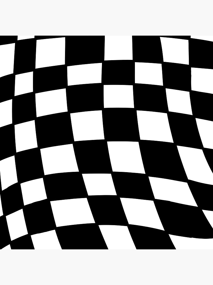 "Funky Black and White Checkered Pattern" Poster for Sale by bluemakes ...