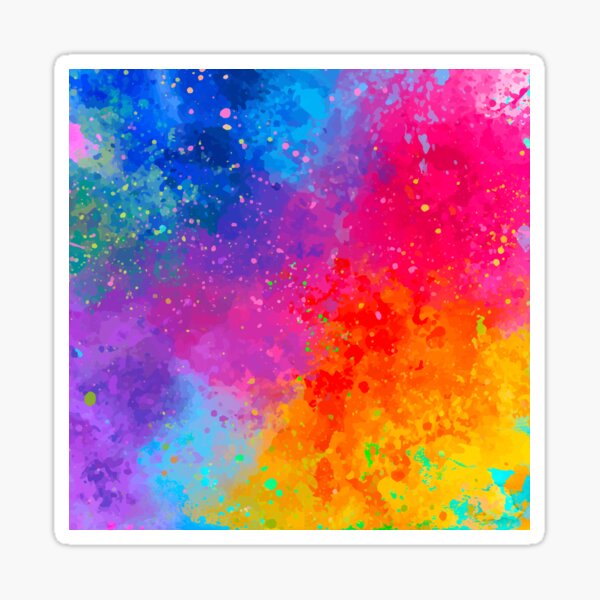 "Happy Carnival Splatter " Sticker for Sale by fanaticartz | Redbubble