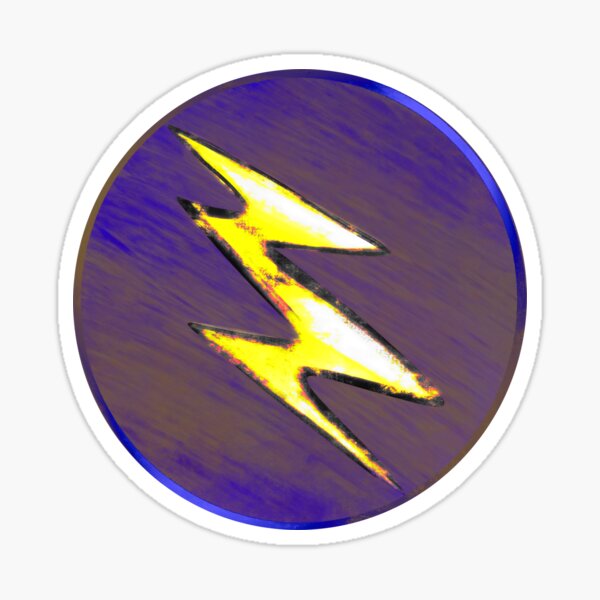"Yellow Lightning Bolt" Sticker by Alexanders-hart | Redbubble