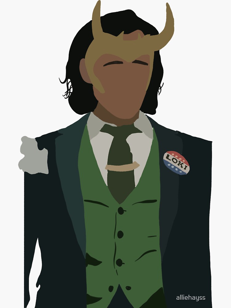 "loki simple" Sticker by alliehayss | Redbubble
