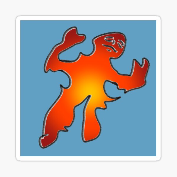 "fire dancer" Sticker for Sale by dereksuperset | Redbubble