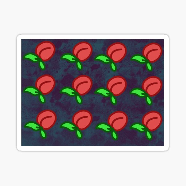 "Peaches" Sticker by IdellasArt | Redbubble