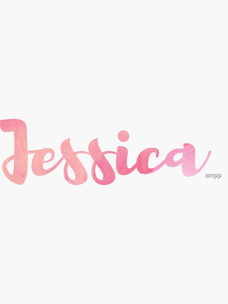 "Jessica" Sticker for Sale by ampp | Redbubble