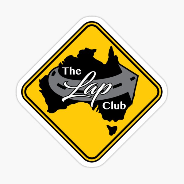 "The Australian Lap Club" Sticker for Sale by FrankishFam | Redbubble