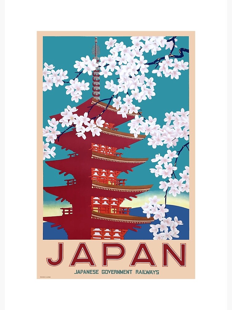 "1937 JAPAN Railway Travel Poster" Postcard for Sale by retrographics ...