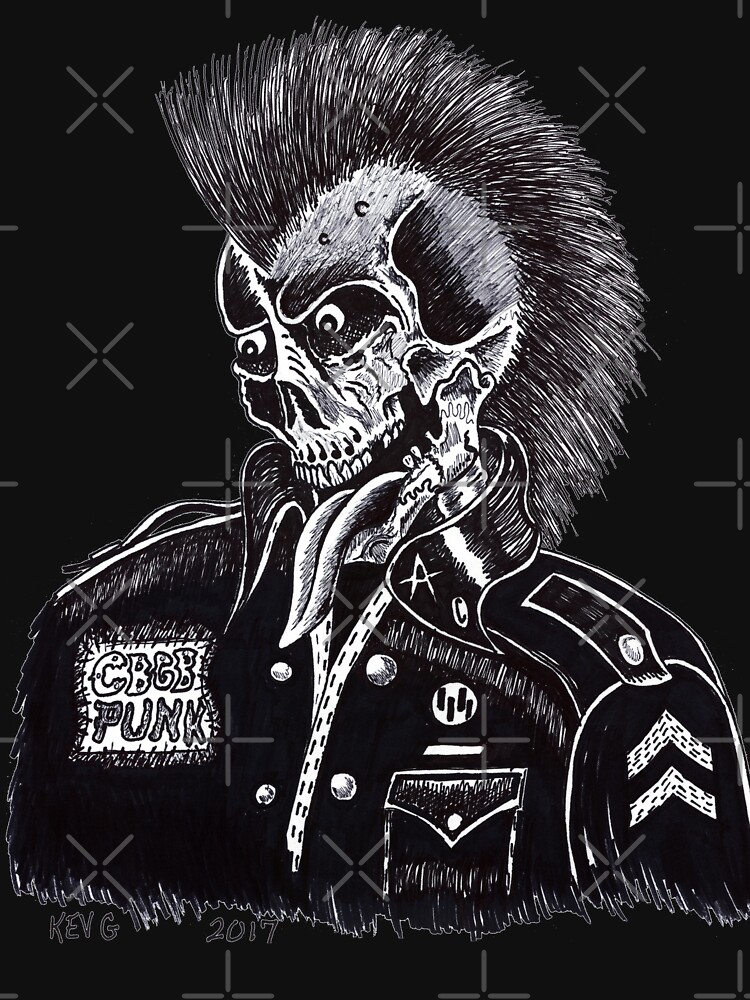"CRUST PUNK - Art By Kev G" T-shirt for Sale by ArtByKevG | Redbubble ...
