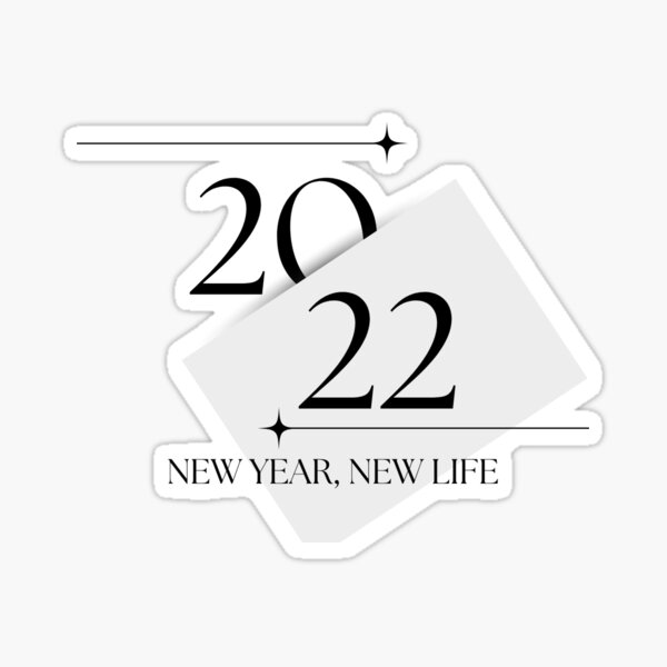"2022 New Year New design" Sticker for Sale by Anu-Design | Redbubble