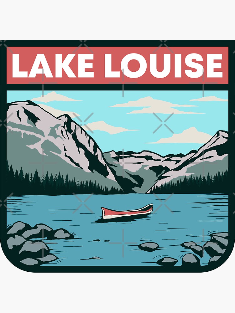 "Lake Louise Banff National Park" Sticker by WhimzyArts | Redbubble