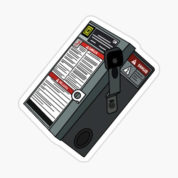 "Electrical Box" Sticker by 863ArtandDesign | Redbubble