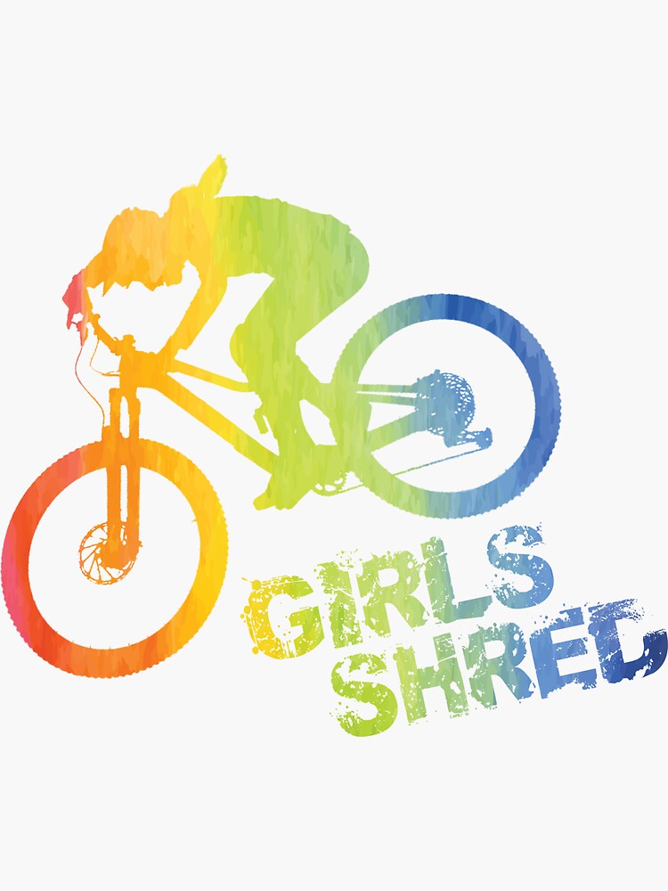 "Girls Shred" Sticker for Sale by ShreddyThreads | Redbubble