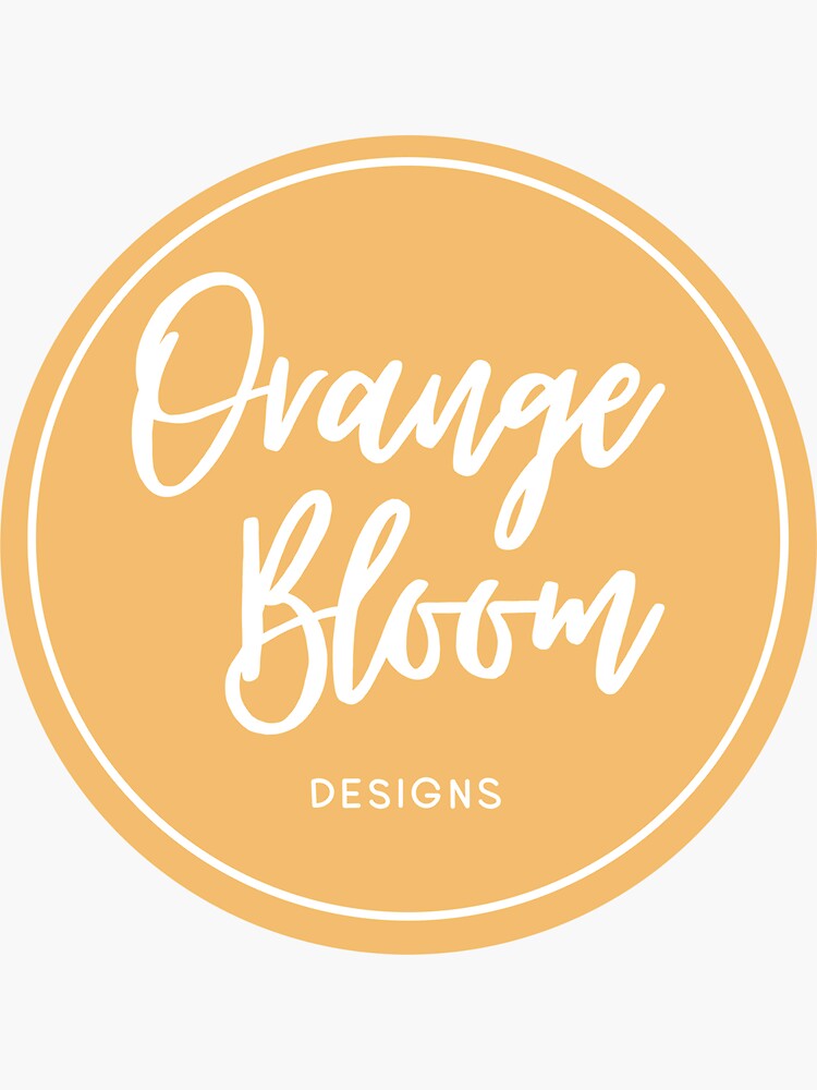 "Orange Bloom Logo " Sticker for Sale by orangebloom | Redbubble