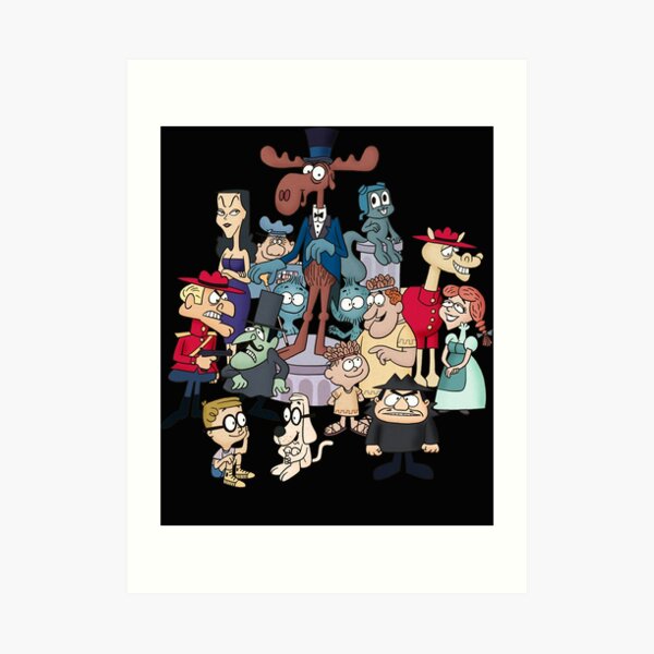 "Tribute to Jay Ward Cartoons Rocky, Bullwinkle, and Friends Classic T ...
