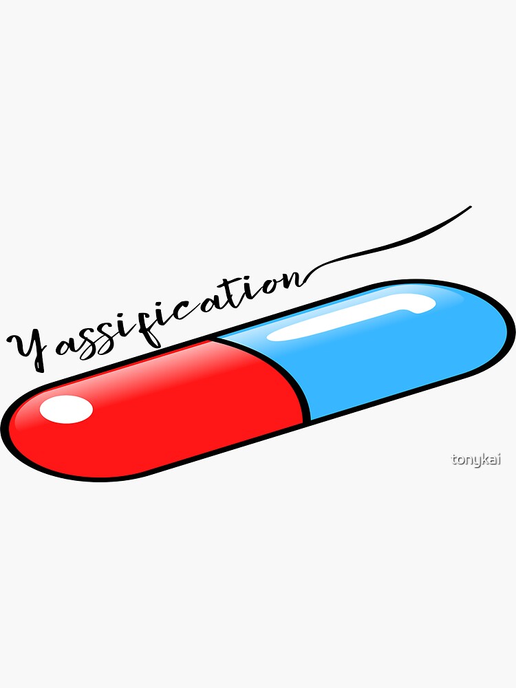 "yassification" Sticker by tonykai | Redbubble