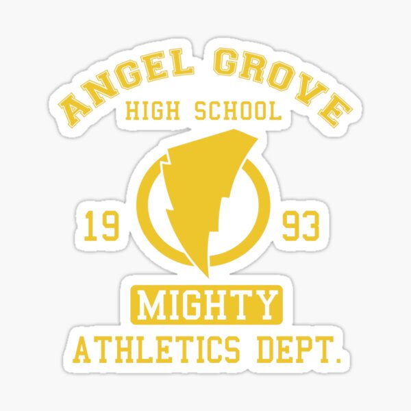 "Angel Grove High" Sticker by SvetlanaToys | Redbubble