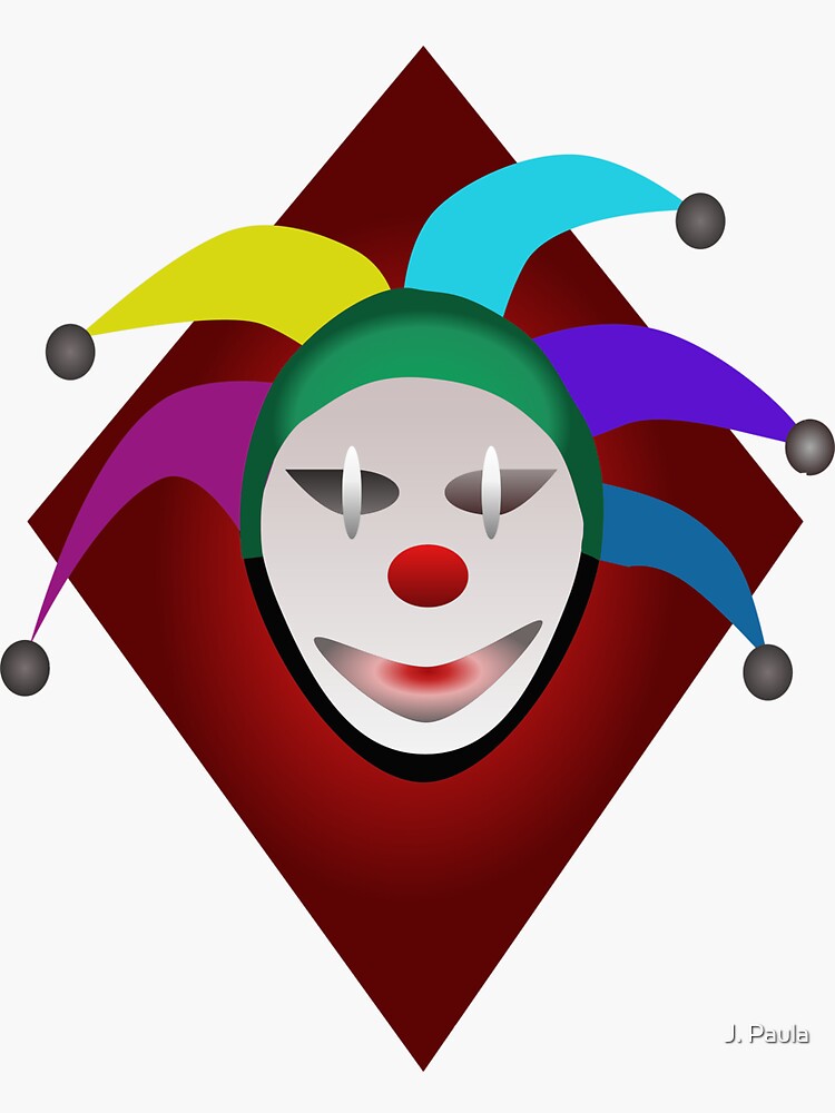 "Card Pack Jocker " Sticker for Sale by PaulaMuthu | Redbubble