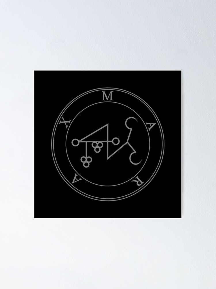 "Marax - Goetia (grey)" Poster for Sale by Shadow-Kingdom | Redbubble