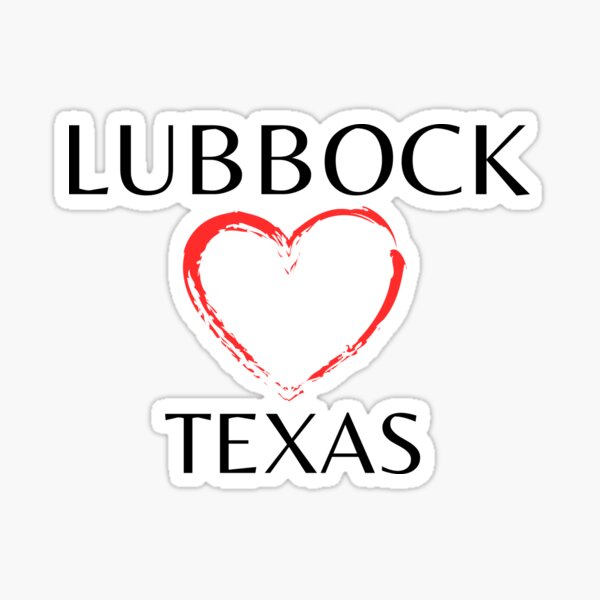 "Lubbock" Sticker for Sale by TNinjaShirts | Redbubble