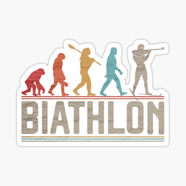 Sticker « L'évolution du biathlon Tir sur cible Ski XC pour les ...