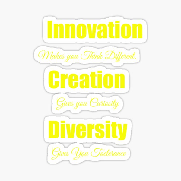 "Innovation" Sticker for Sale by Meet7 | Redbubble