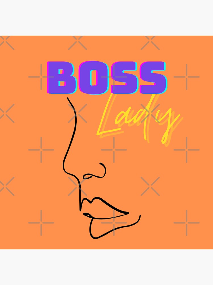 "Boss Lady Sticker" Sticker by mastercan | Redbubble