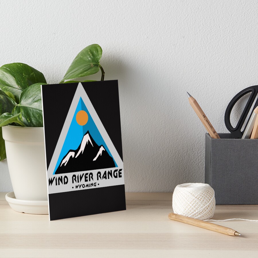 "Wind River Range Sticker" Art Board Print by MarcApel | Redbubble