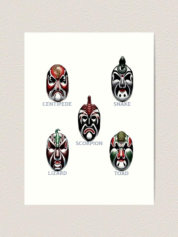 Five Deadly Venoms Wu Du Masks, 40% OFF