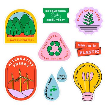 "Environmental Awareness Stickers - Laptop" Sticker for Sale by ...