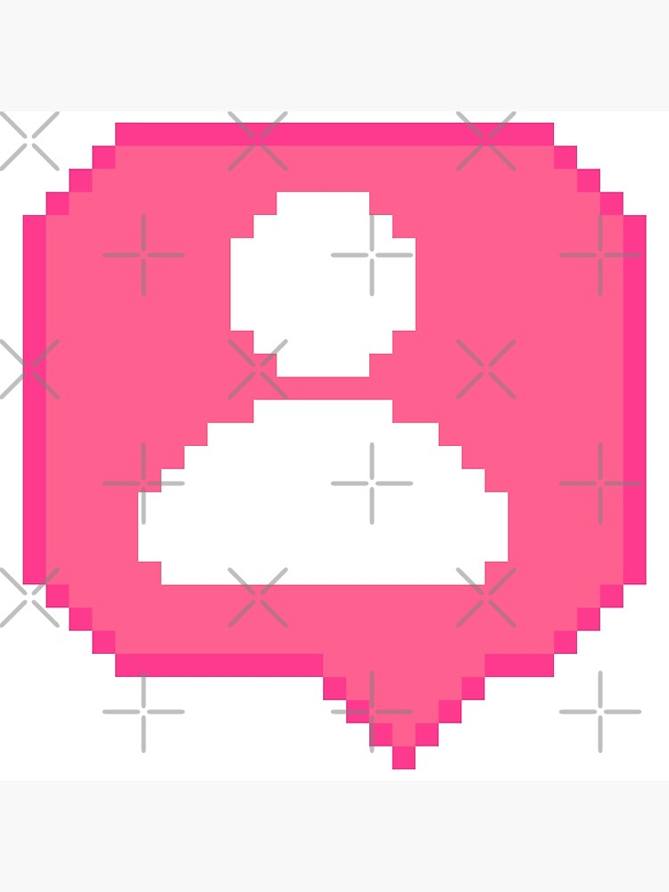 Póster «Seguidor de Instagram Pixel Art» de AbeyOye | Redbubble