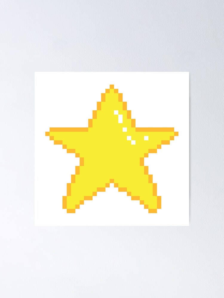 "Star Pixel Art Emoji" Poster for Sale by AbeyOye | Redbubble