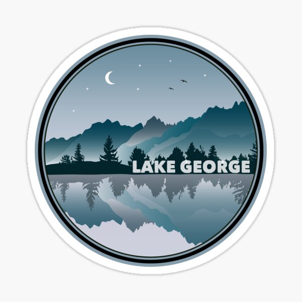 "Lake George New York Reflection" Sticker for Sale by esskay | Redbubble