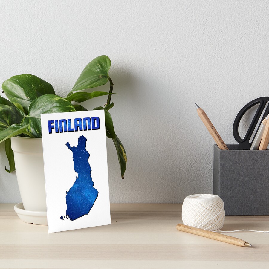 "Map of Finland" Art Board Print by Purr95 | Redbubble
