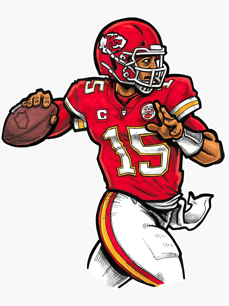 "Mahomes" Sticker by AETHERART | Redbubble