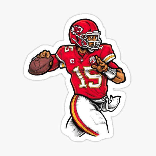 "Mahomes" Sticker by AETHERART | Redbubble
