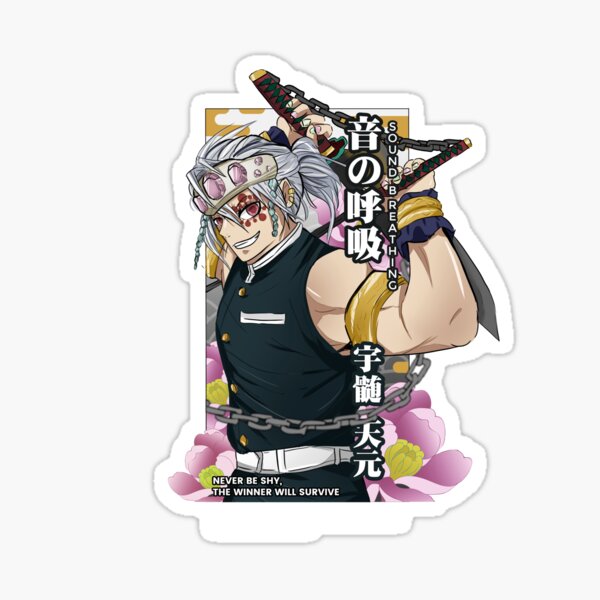 "Tengen Uzui Hashira Demon Slayer Kimetsu no Yaiba" Sticker by ...