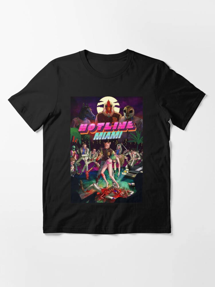 "Hotline Miami" T-shirt for Sale by supornah | Redbubble | hotline ...