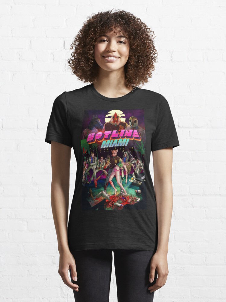 "Hotline Miami" T-shirt for Sale by supornah | Redbubble | hotline ...