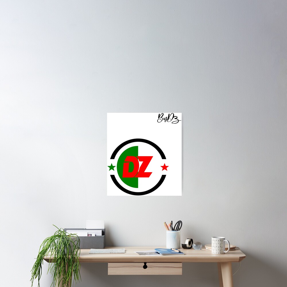 " the new dz logo color flag algeria 2 - the fennec" Poster by raninou ...