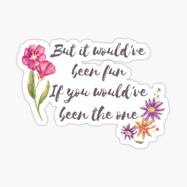"The 1 - Taylor Swift Folklore Lyrics " Sticker for Sale by Simi2020 ...