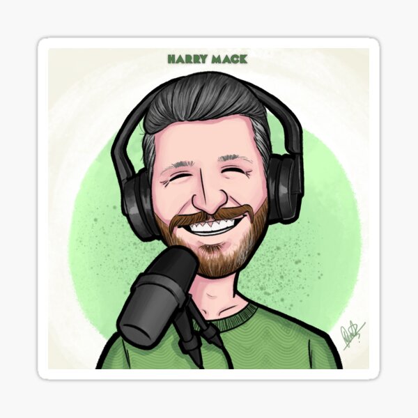 "harry mack cartoonified" Sticker for Sale by Mrloveart | Redbubble