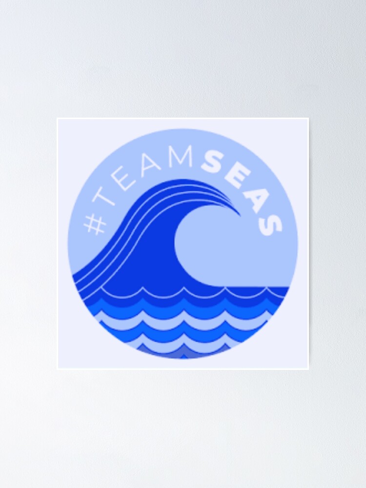 Póster «Camisetas de la campaña Team Seas para clarear océanos, mares y ...