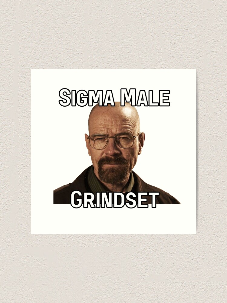 "Walter White Sigma Male Grindset" Art Print by ShamanIwo | Redbubble