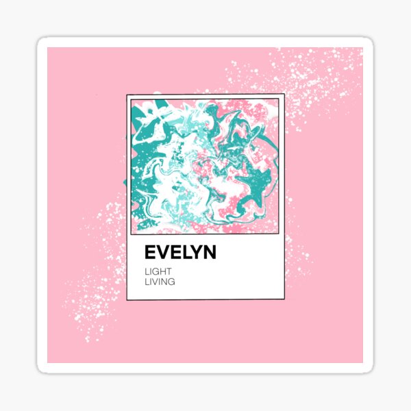 "Evelyn " Sticker for Sale by JessicaMhone | Redbubble
