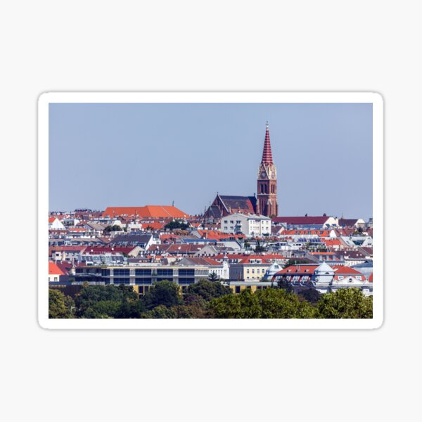 "Aerial view of Vienna" Sticker for Sale by naturalis | Redbubble