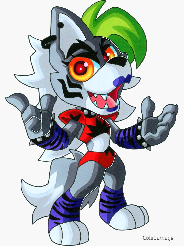 "Roxanne Wolf" Sticker by ColaCarnage | Redbubble