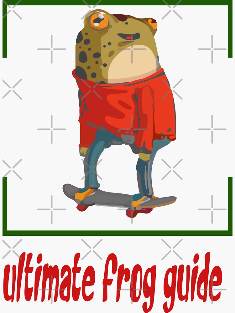 " ultimate frog guide" Sticker by ZOUBAH | Redbubble
