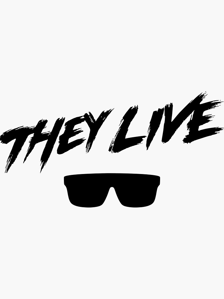 "They Live - minimalist" Sticker for Sale by neon-d | Redbubble