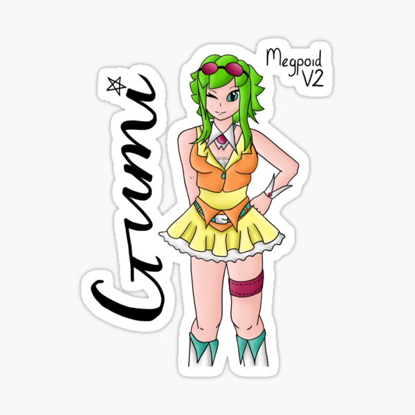 "Gumi V2 " Sticker by zuni-designs | Redbubble